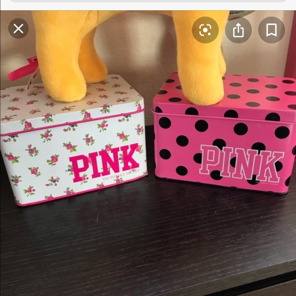 PINK Victoria's Secret | Accessories | Major Iso All The Floral Tins ...
